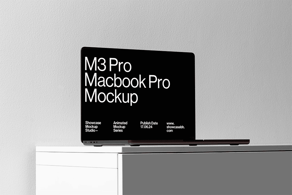 M304_MacBook Animated Mockup – Showcase Mockup Studio