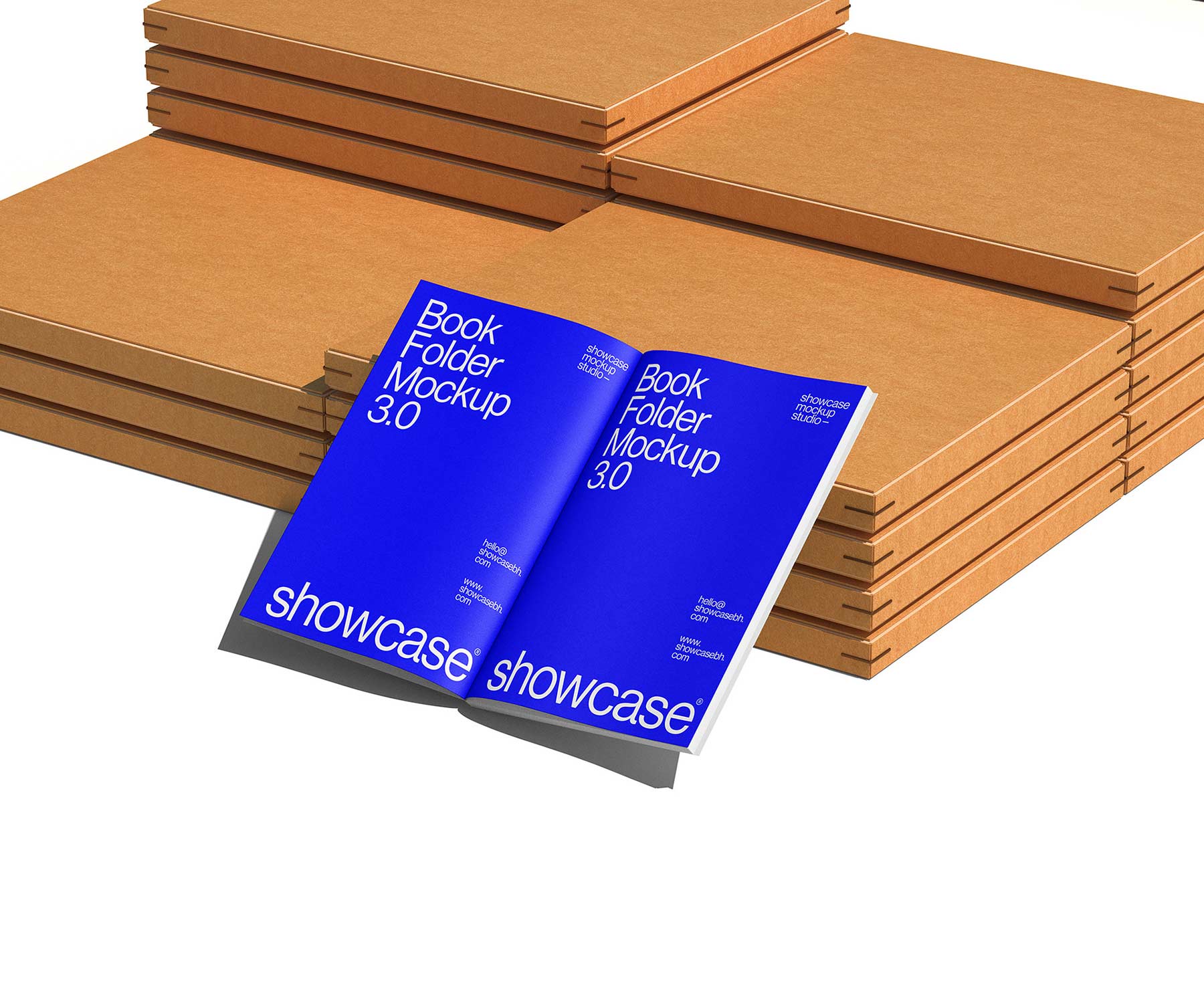 BF308_Book Folder Mockup – Showcase Mockup Studio