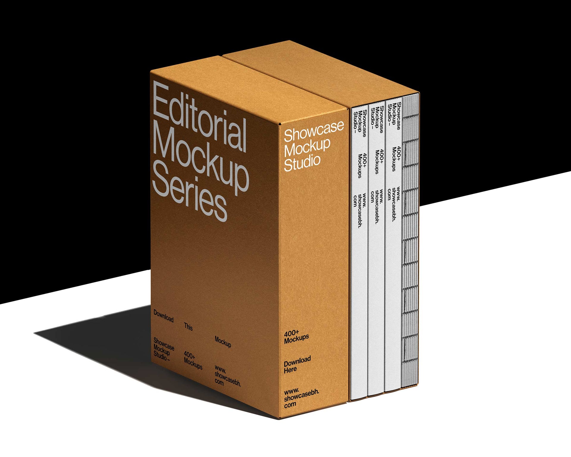 BF7 Book Folder Mockup Series – Showcase Mockup Studio