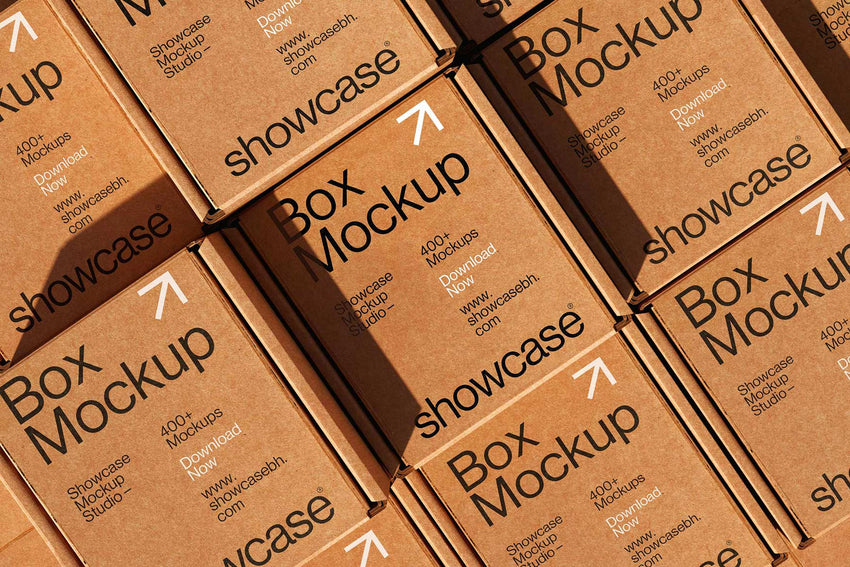 BP02_Box Packaging Mockup – Showcase Mockup Studio