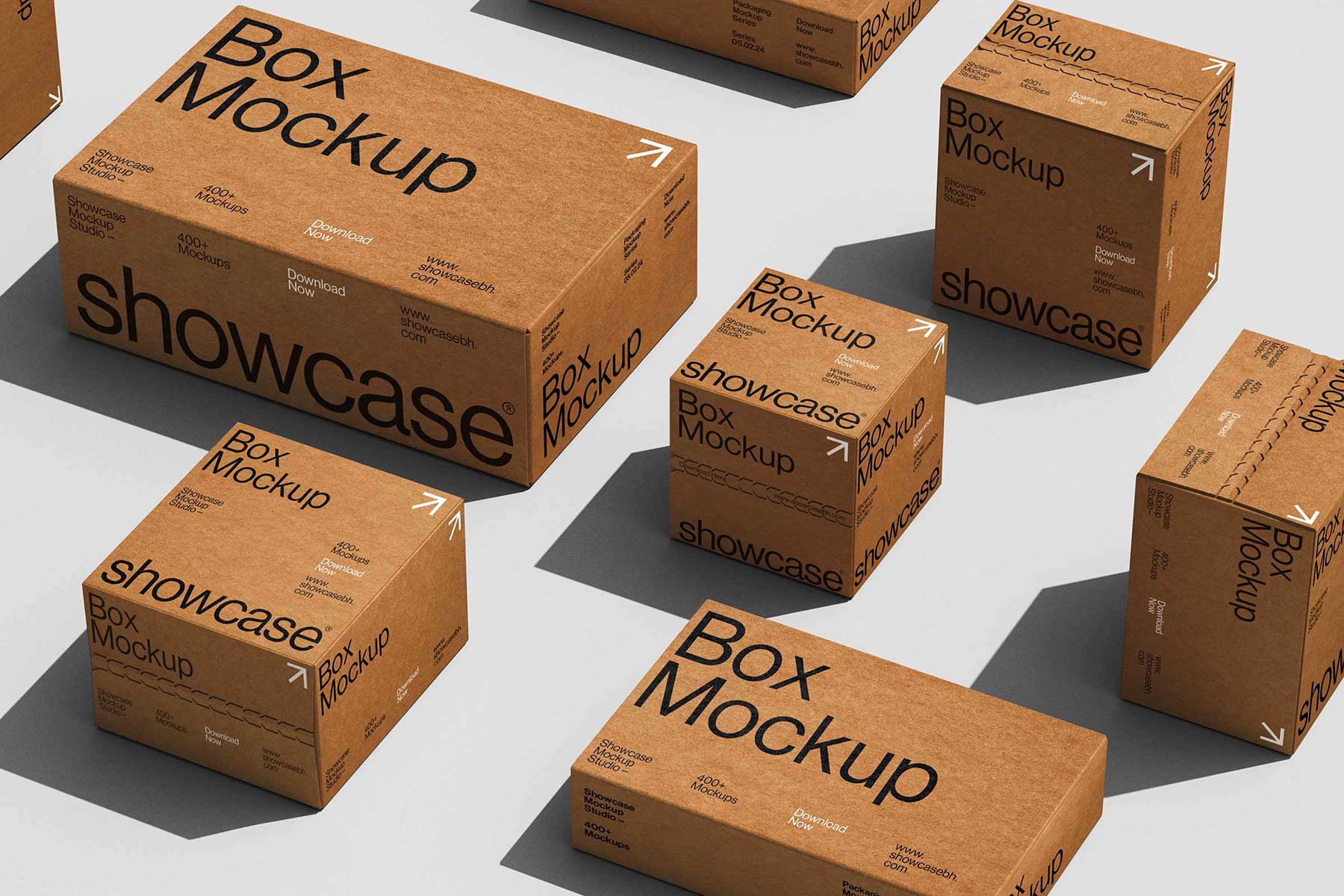 BP_Box Packaging Mockup Series – Showcase Mockup Studio