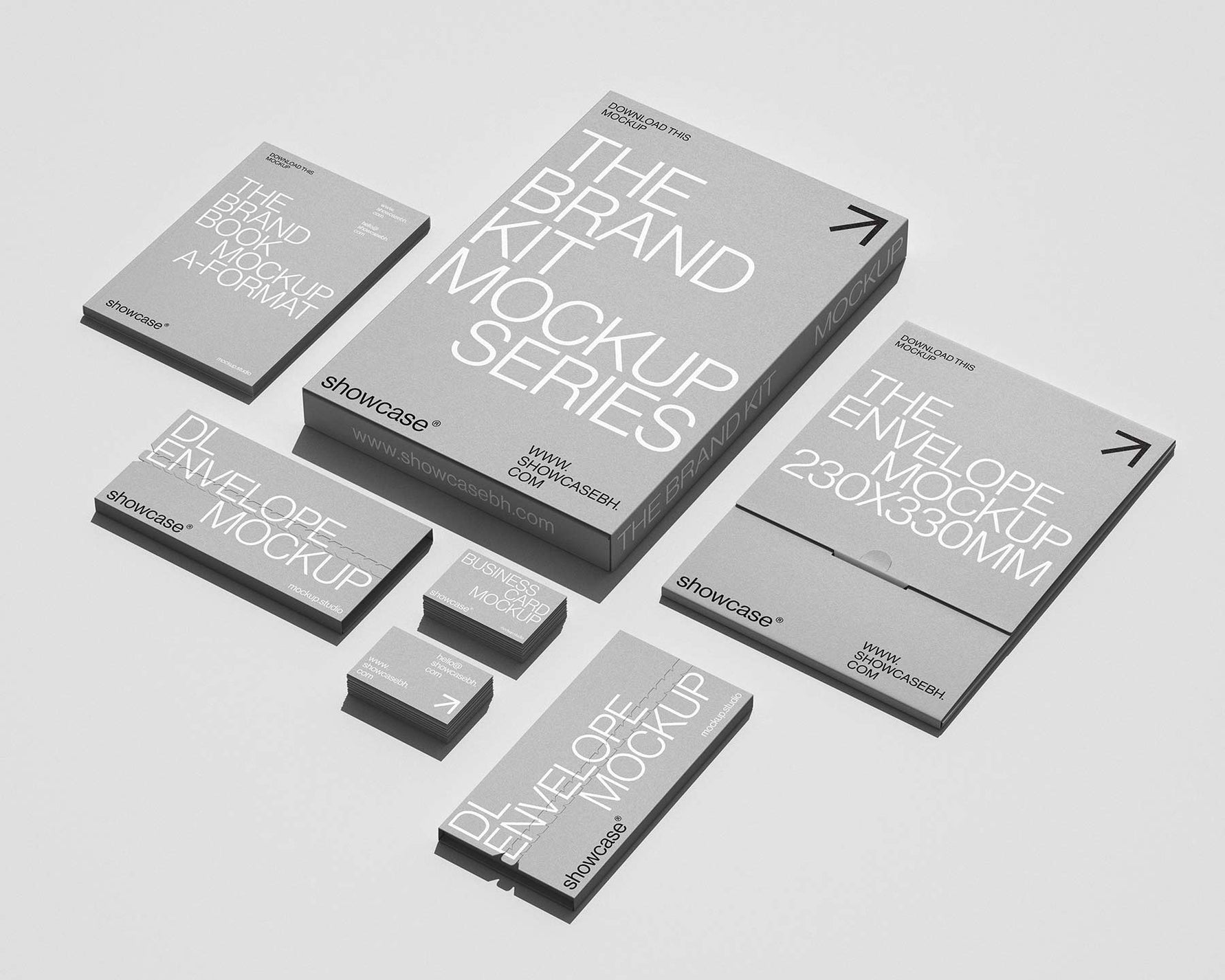 Brandkit03_Branding Mockup Set – Showcase Mockup Studio