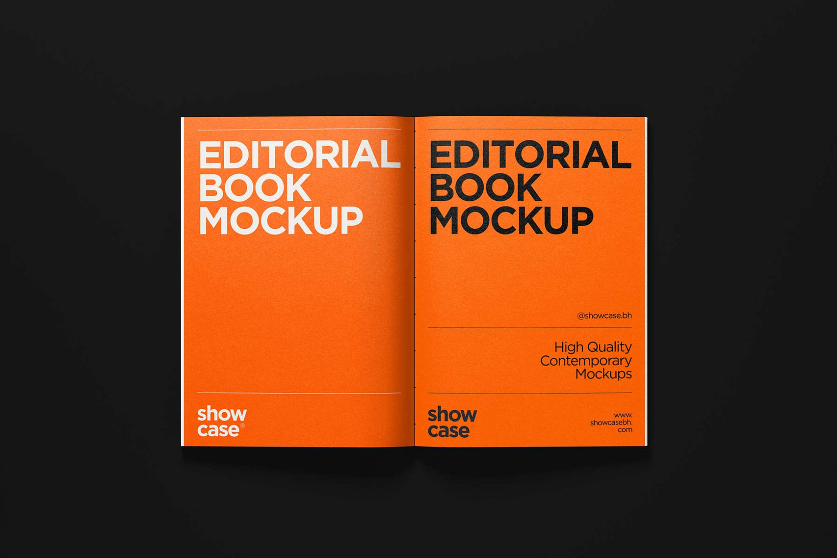 G02_Book Editorial Mockup – Showcase Mockup Studio