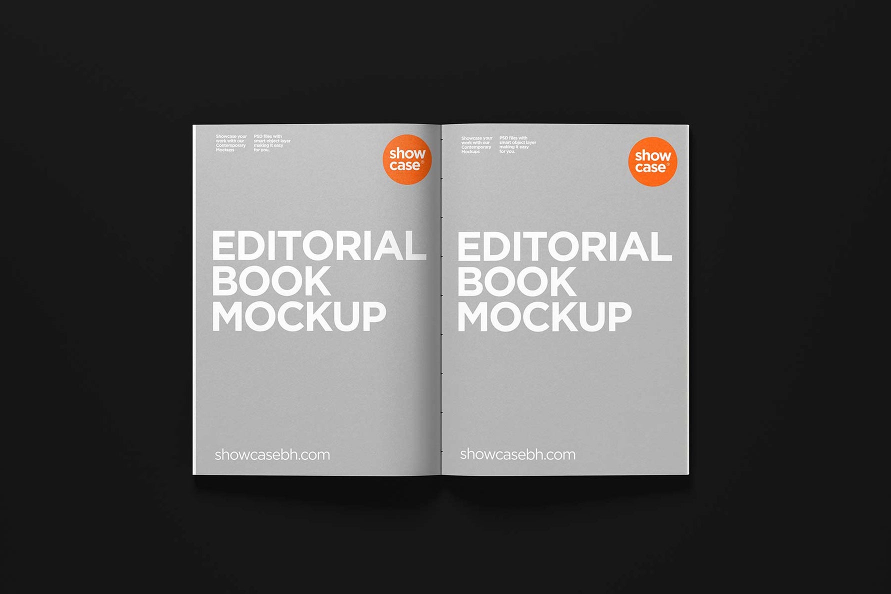 G02_Book Editorial Mockup – Showcase Mockup Studio