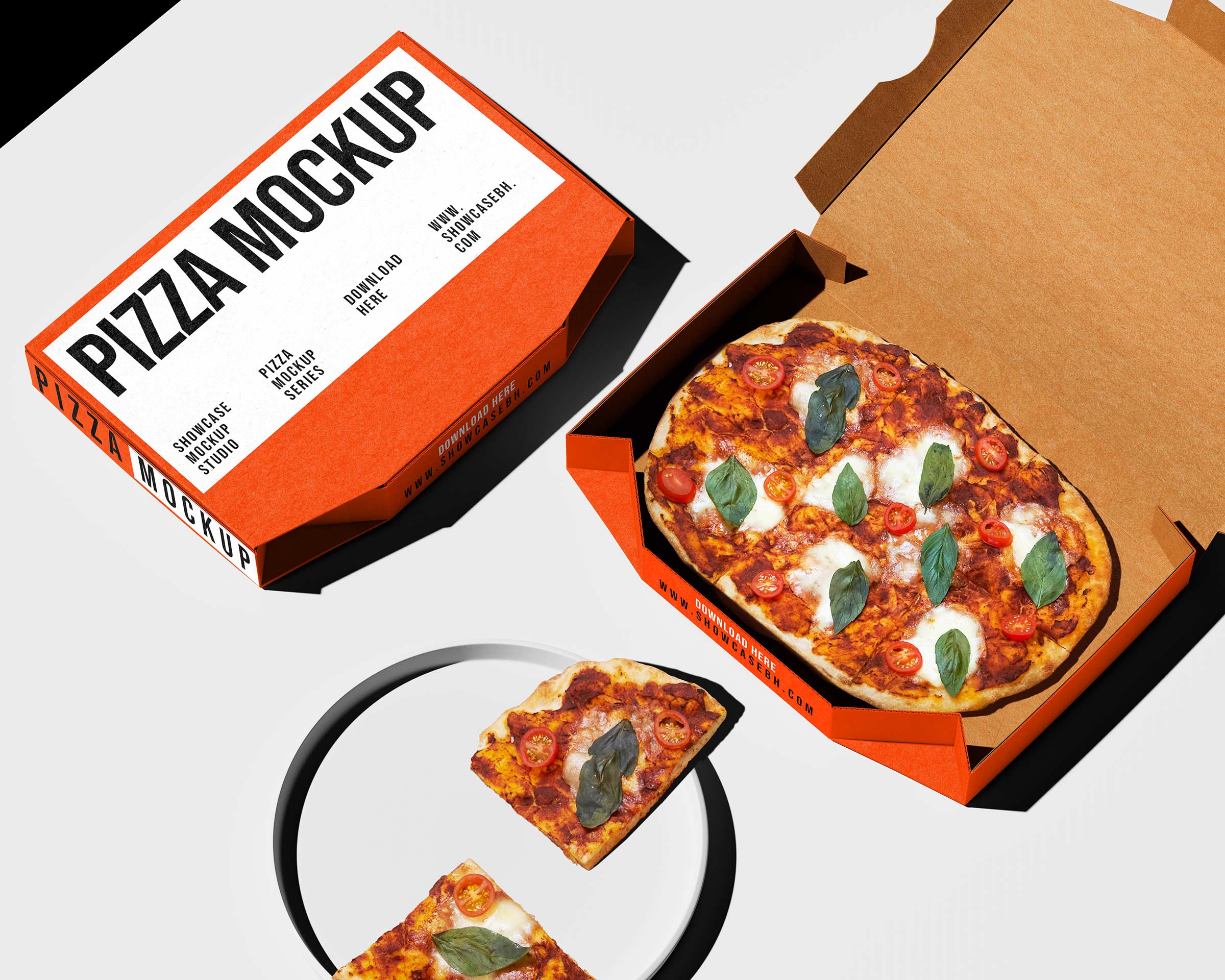 PB_Pizza Packaging Mockup Bundle – Showcase Mockup Studio