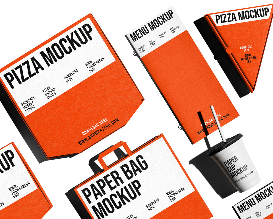 PB_15_Pizza Box Mockup Set – Showcase Mockup Studio
