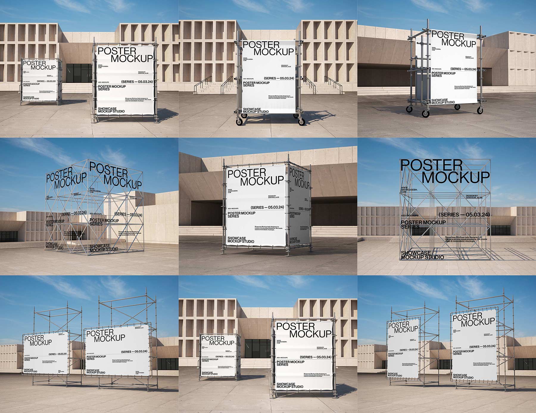 ARCH_Poster Mockup Series – Showcase Mockup Studio